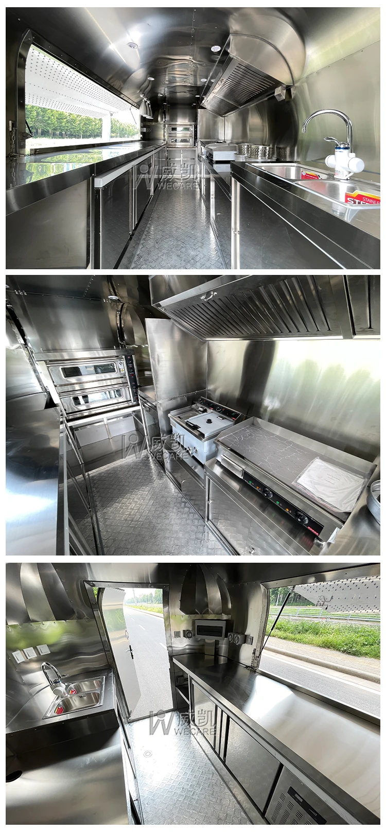 WECARE Airstream Coffee Bar Ice Cream Food Trailer Fully Equipped ...