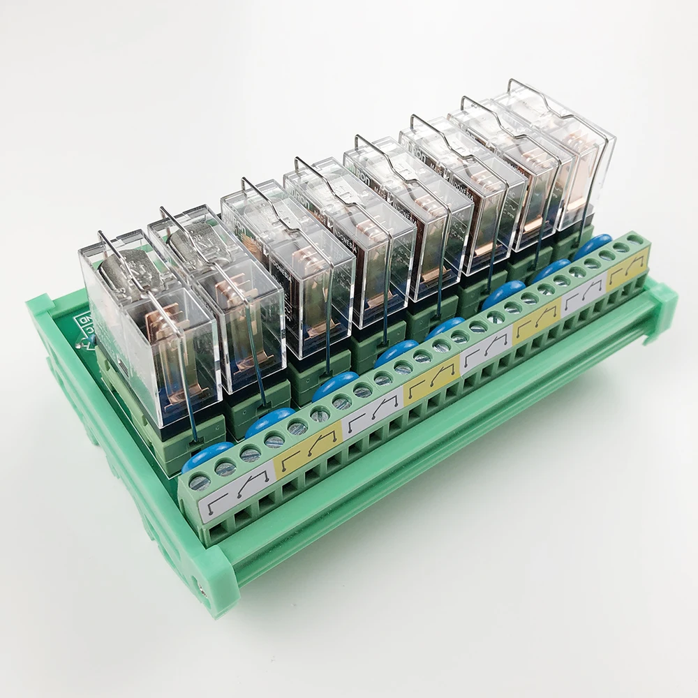 8 Relay Multichannel Relay Module Amplifier Board Terminal Converter ...