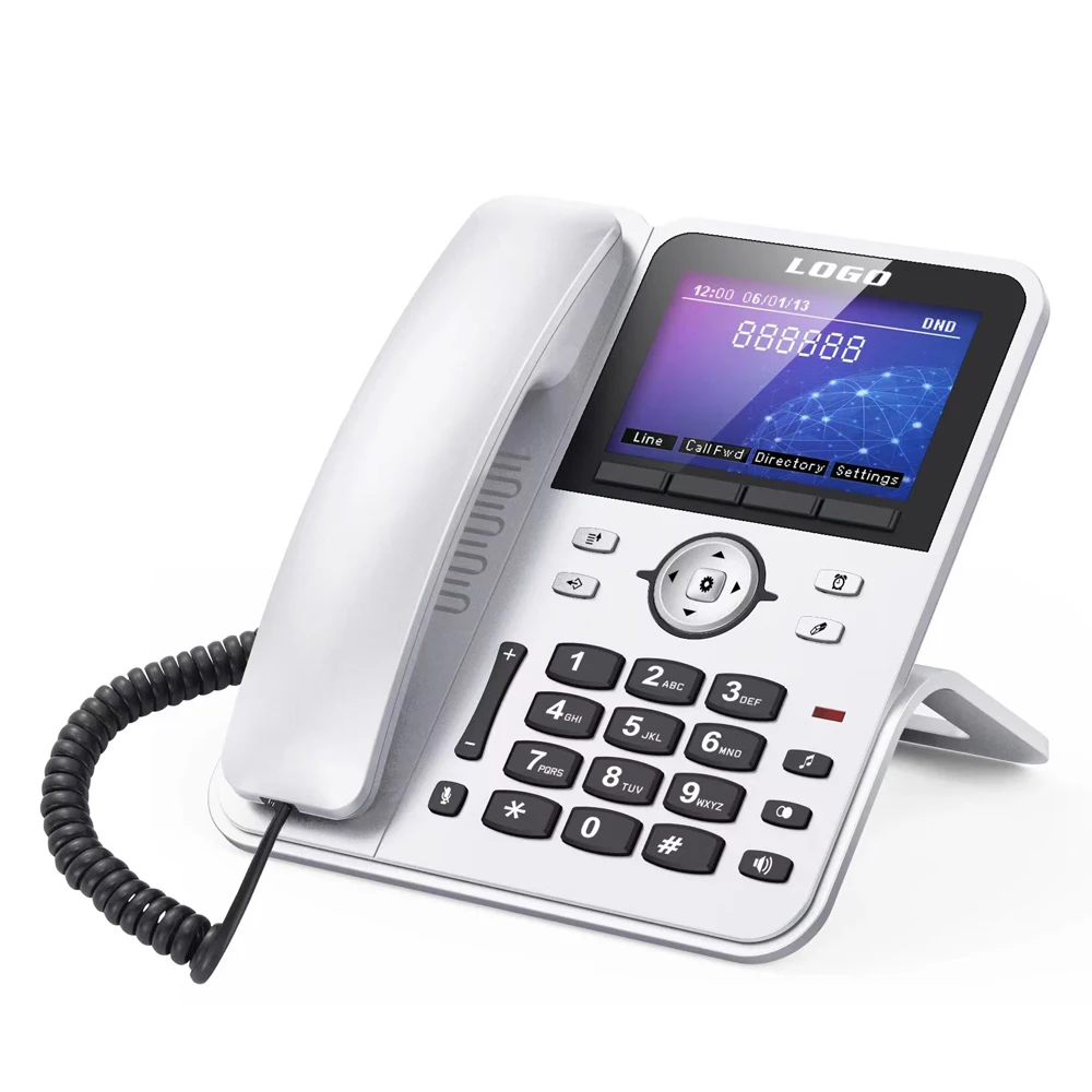2022 New VoIP Business IP Phone with 4 SIP lines account compatible ...