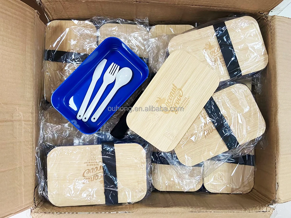 Alibaba.com: 2024 Custom Color Eco Bamboo Single Layer Bento Tiffin Box ...
