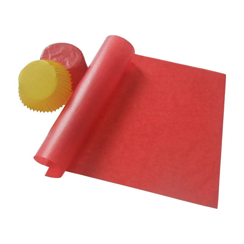 Food Grade Paper Red Color Glassine Paper For Baking Cups - Buy Red ...