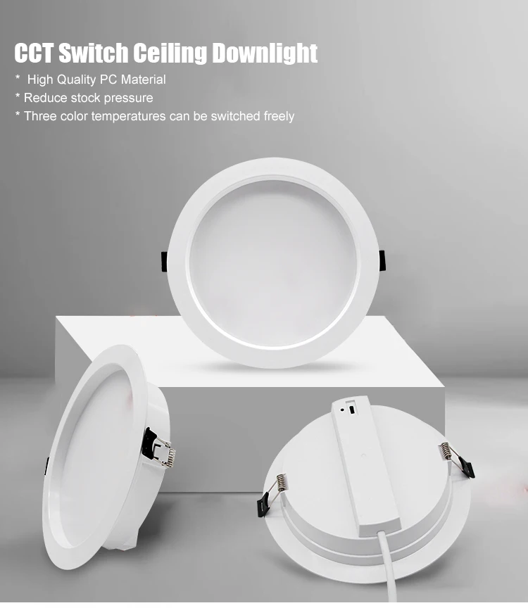 Cct 9w Dimmable Recessed Downlight Led Down Light Lamp - Buy Cct Switch ...