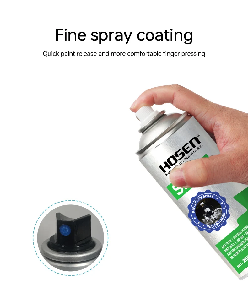 OEM High Quality Water-based Reflective Spray 250ml Aerosol Spray Paint ...