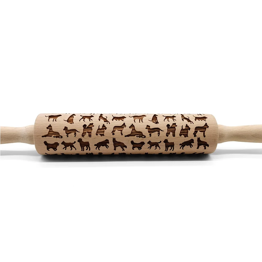 Wooden Impression Rolling Pin With Laser - Buy Rolling Pin,Impression ...