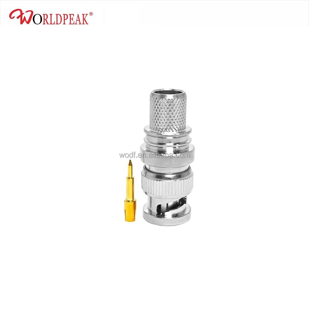 Bnc Male Rf Crimp Connector Straight For Rg8 Lmr400 H1000 Rg8u Cable Coaxial Tnc/uhf/sma/smb/qma ...