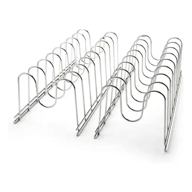Metal Wire Kitchen Storage Rack Pan Pot Cover Lid Rack Stand Cabinet ...