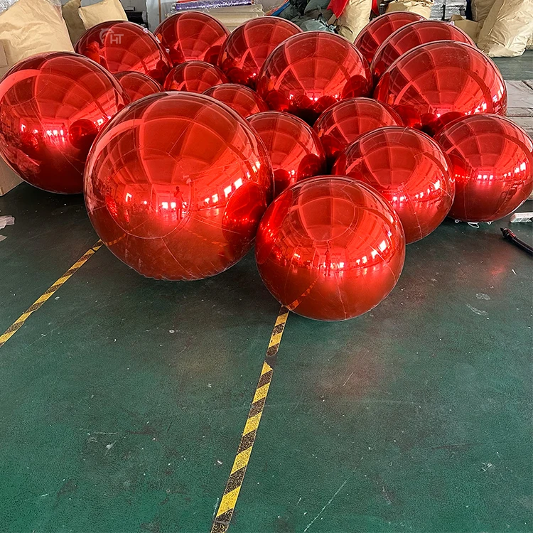Silver Inflatable Mirror Balloon Giant Pvc Inflatable Ball Event ...