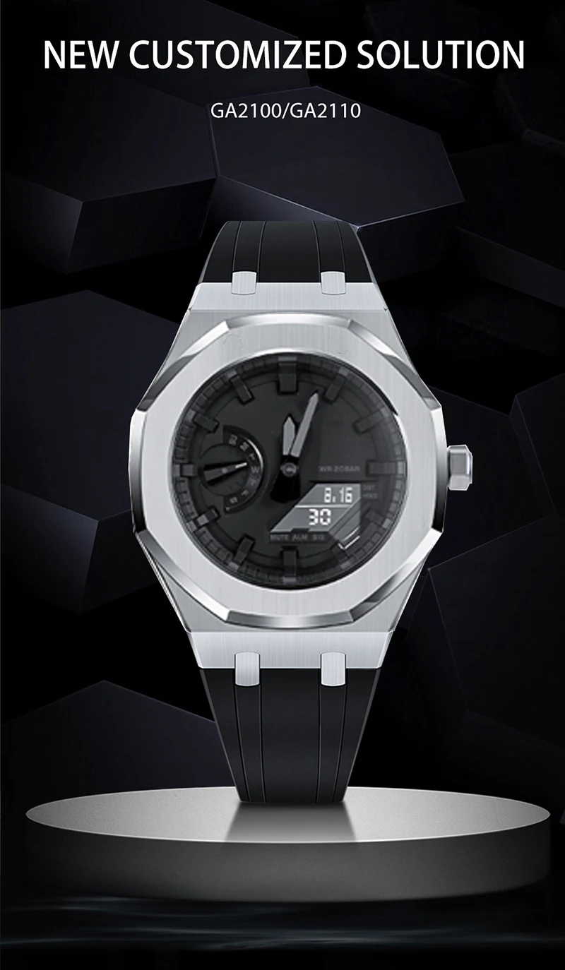 5th Generation Without Screws For Casioak Ga2100 Stainless Steel Mod ...