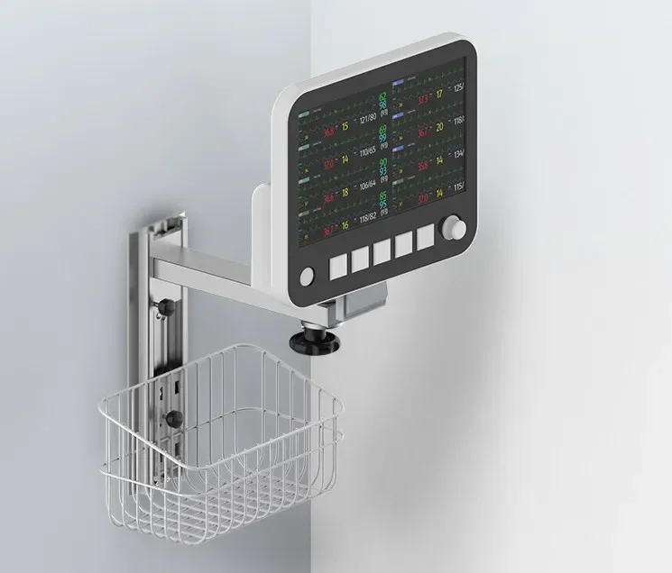Universal Hospital Aluminium Alloy Wall Mounted Patient Monitor Bracket ...