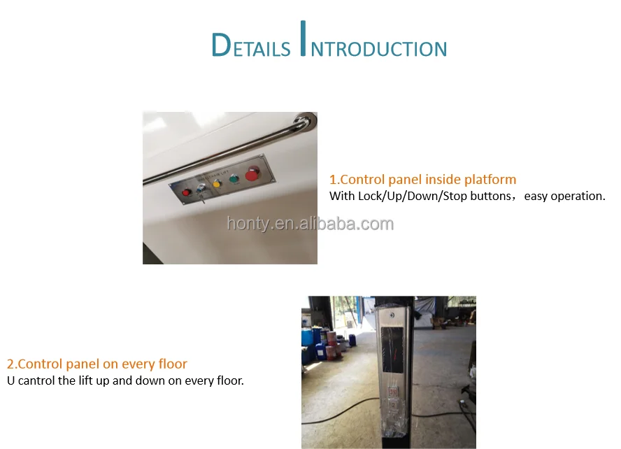 Villa Lift Residential Hydraulic Small Home Elevator for Elderly People ...