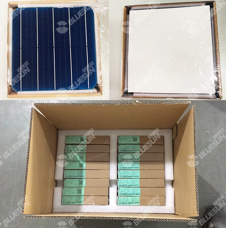 Bluesun 156x156mm 5bb Monocrystalline Solar Cell 4w 5w Solar Cells For ...