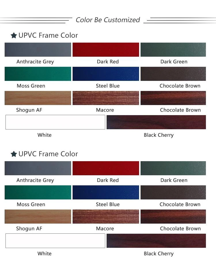 European Design Upvc Windows Double Glazing Swing Pvc Casement Window ...