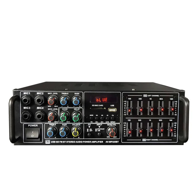 325bt 8000w Bt Amplifier 110/220v Audio Stereo Digital Amp Support Usb ...