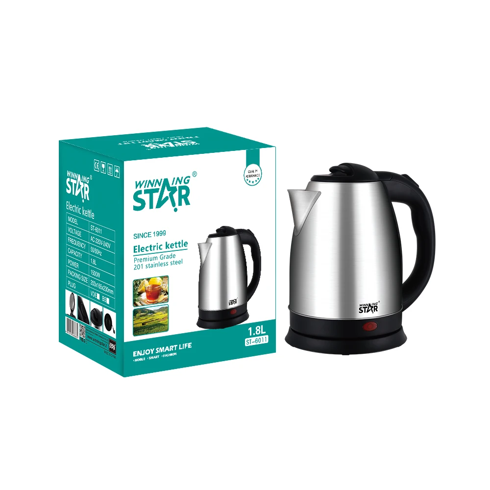 WINNING STAR ST-6011 1500W Electric Kettle - Safe & Efficient
