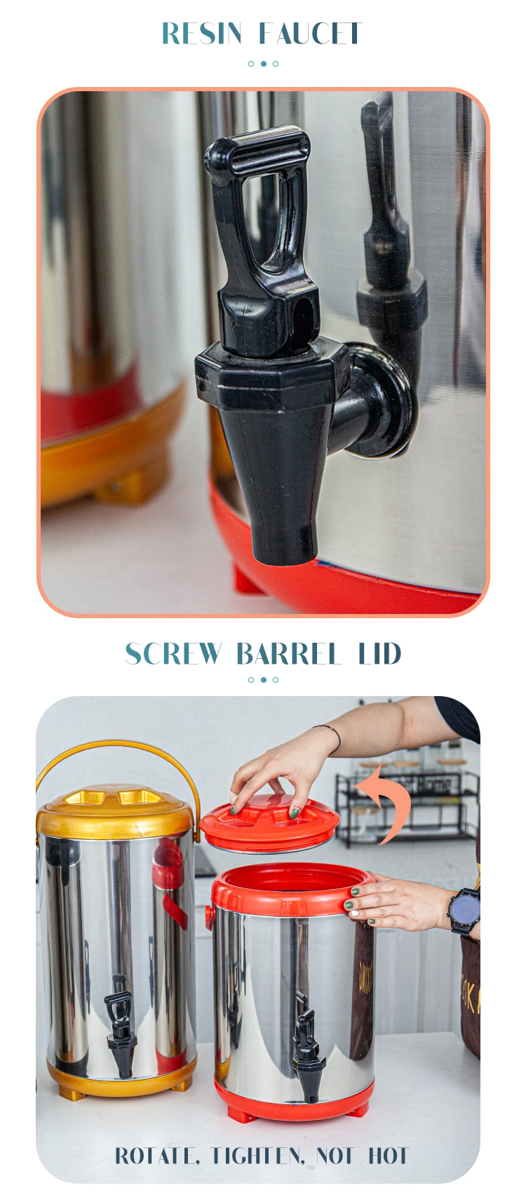 Reusable Ice Buckets Beverage Tubs Portable Beverage Wine Machines Hot ...