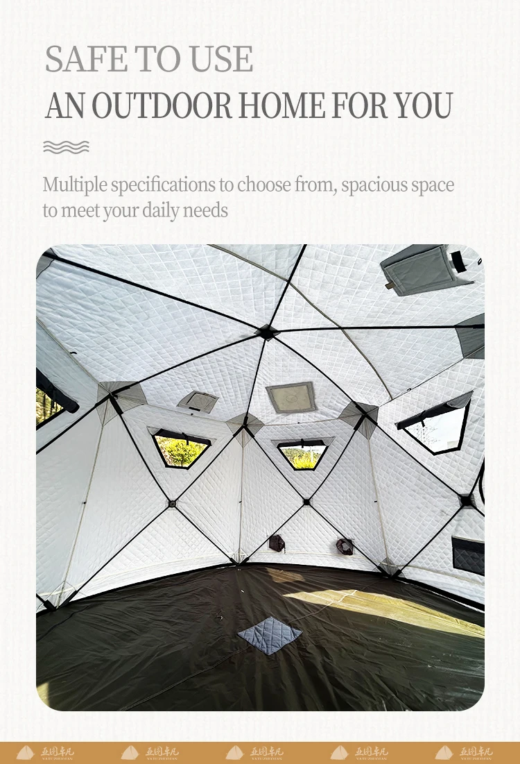 Custom Insulated Cube Tent For Outdoor Camping & Fishing - Oem