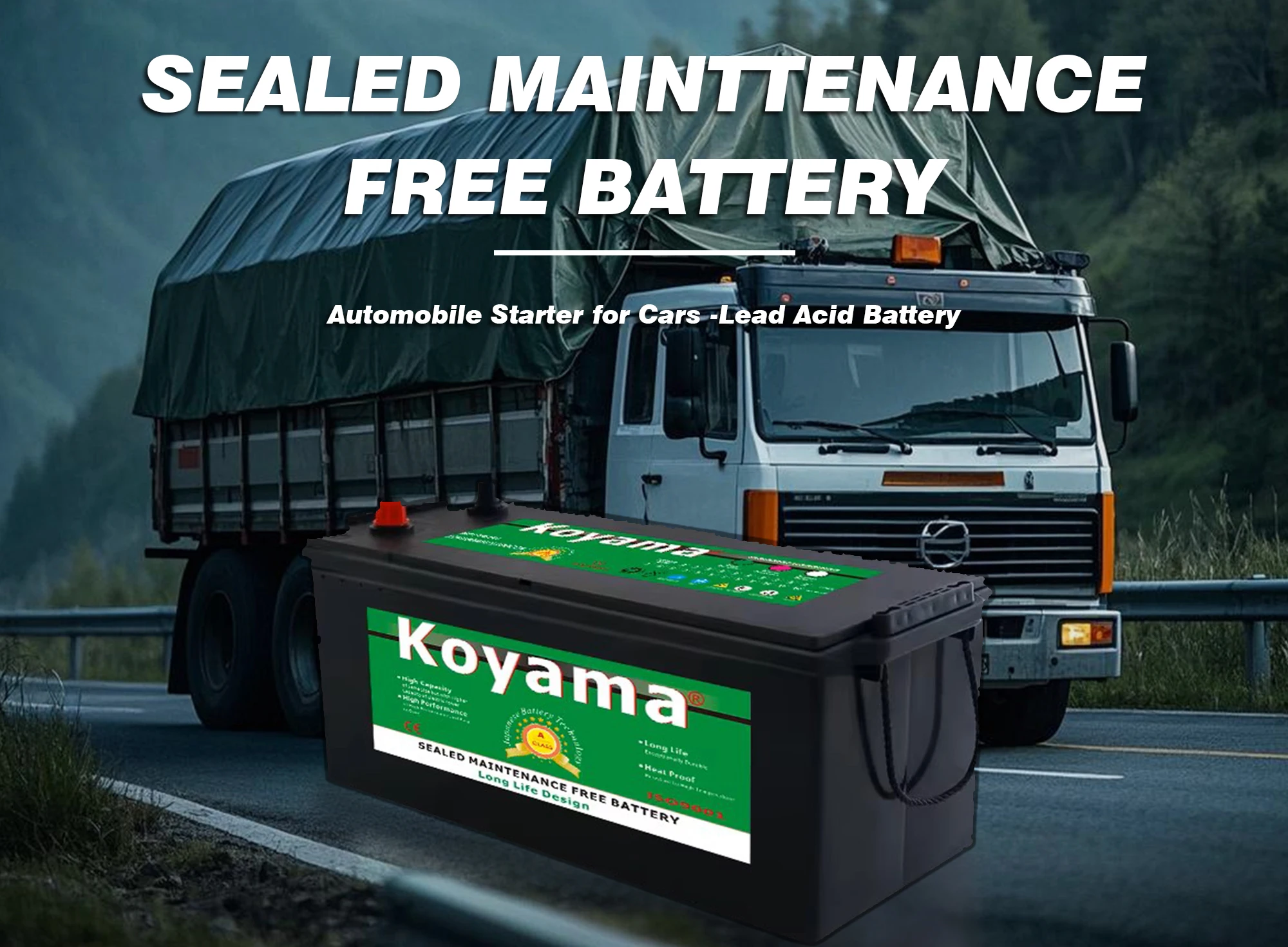 Factory 1000CCA Truck Battery Auto Battery Lead Acid Batteries ...