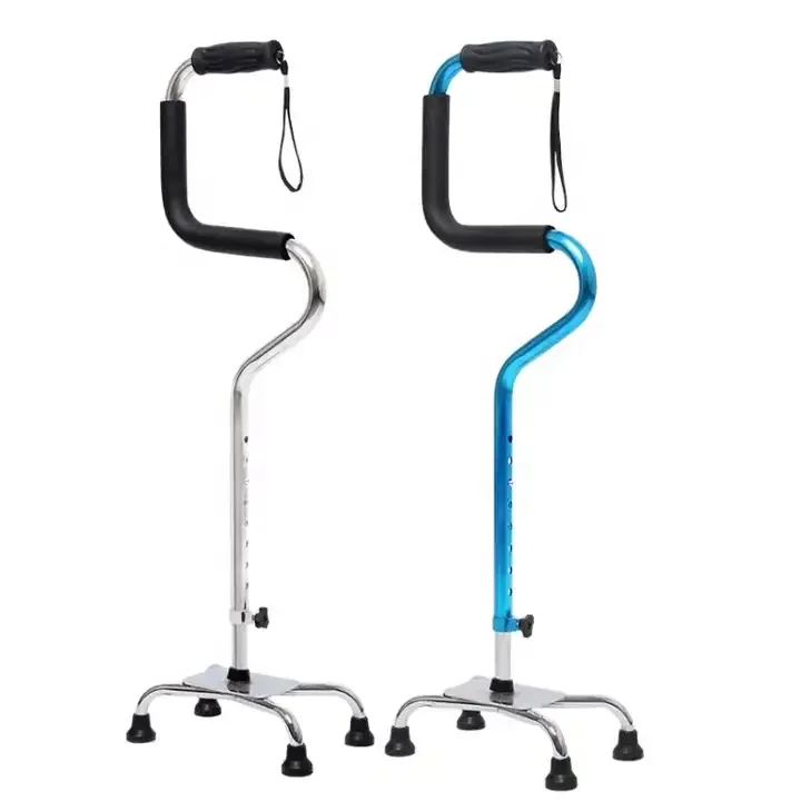 Aluminum Walking Cane Elderly Offset Handlebat Handle Crook German ...