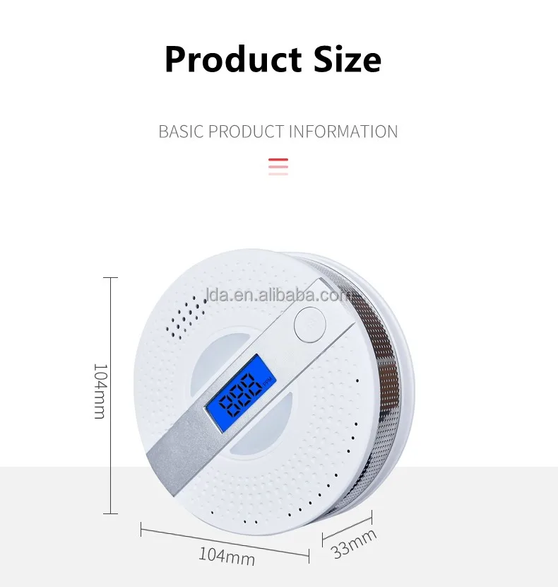 LDA Compound Co+smoke Detector - Home Safety & Security
