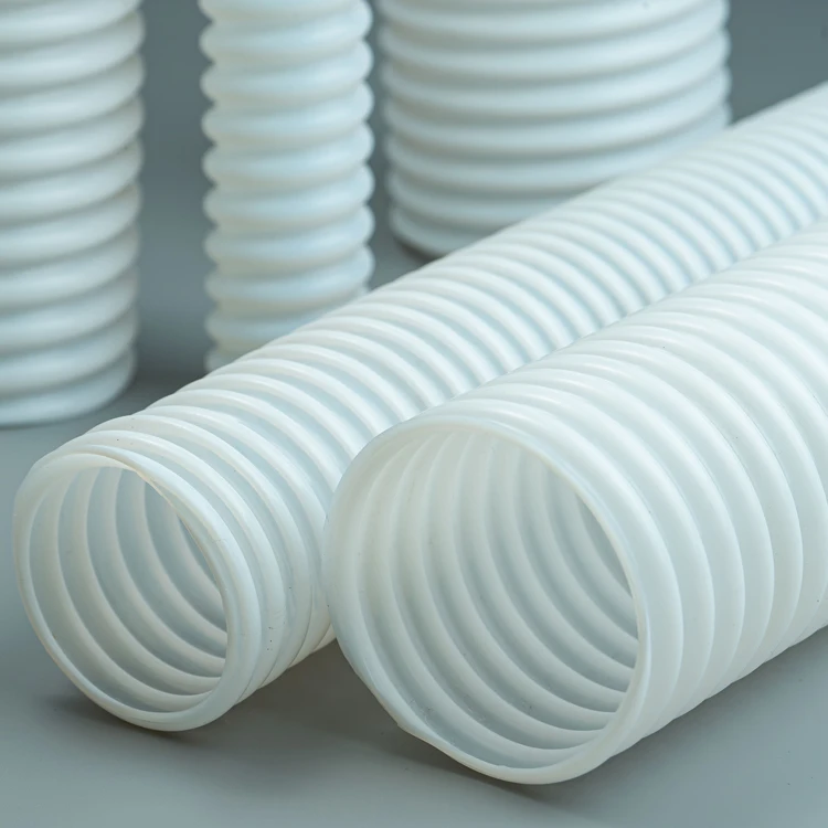 Plastic Conduit Pipe Flexible Ptfe Corrugated Tube Pipe Fittings Teflon Ptfe Spirally Corrugated ...