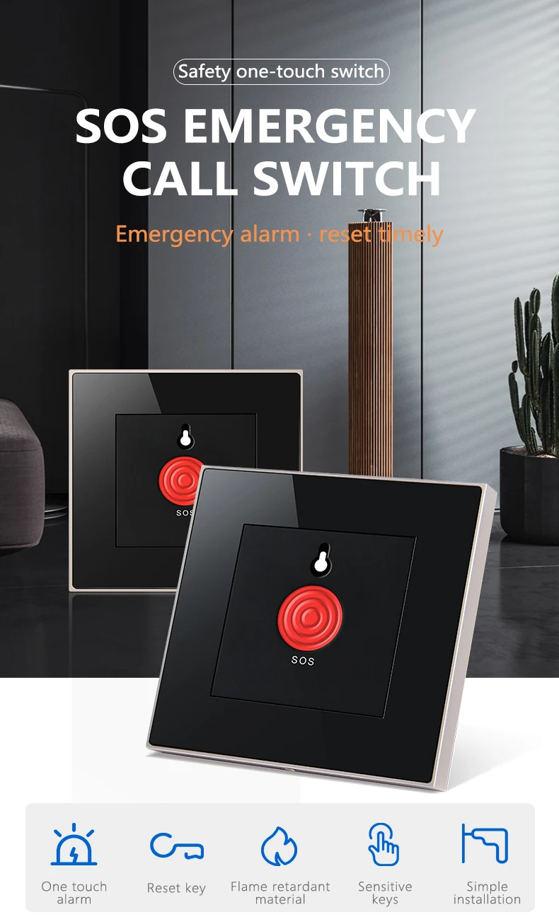 Smart Home Hotel Using Black High-quality Toughened Glass With Zinc ...