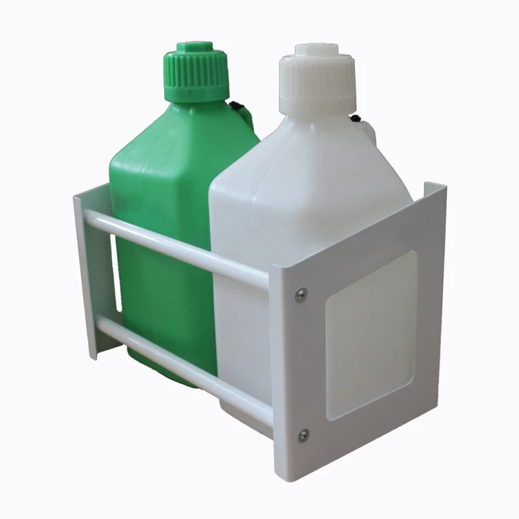 Durable Fuel Jug Rack Holder - Ideal for Garage & Race Track