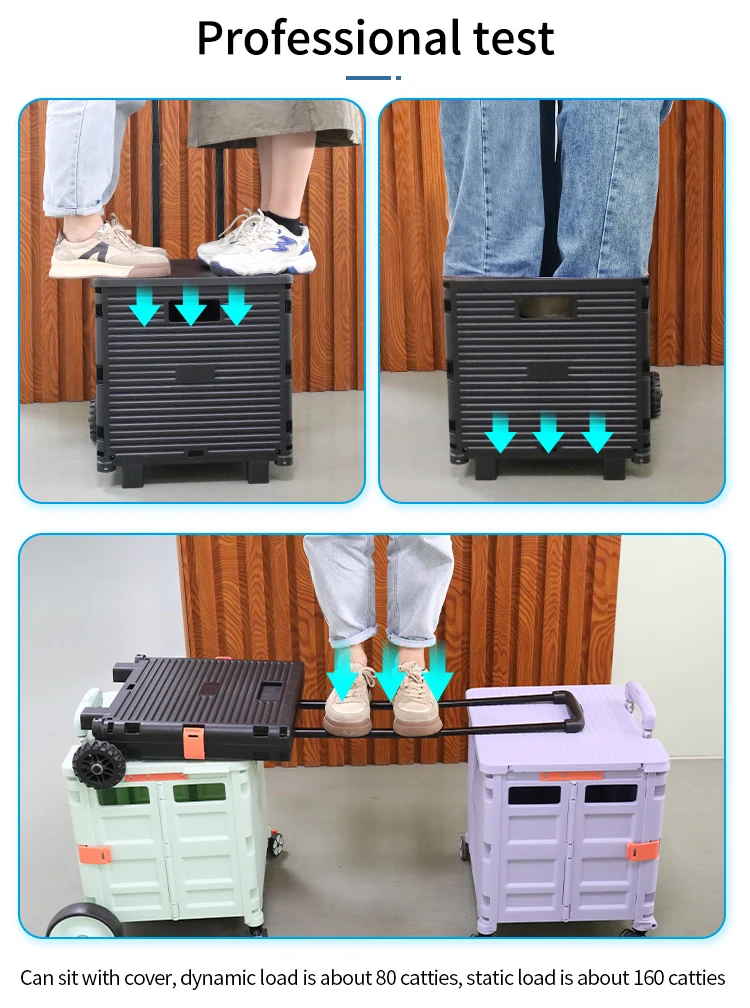 Foldable Plastic Trolleys - Durable, Eco-Friendly & Versatile