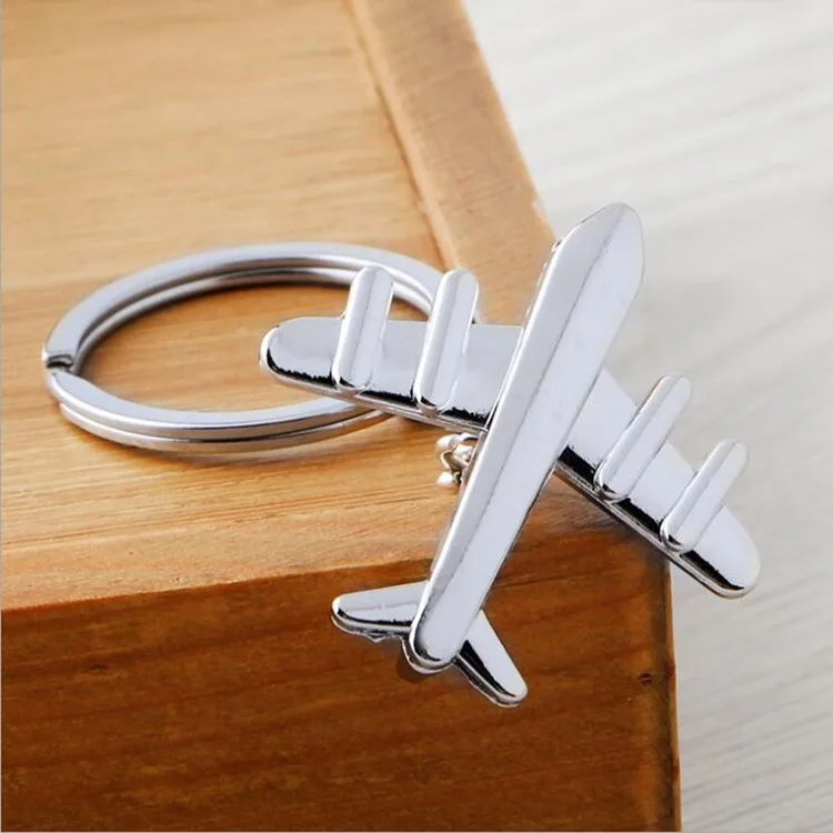 Classic 3d Model Airplane Plane Keychain With Keyring - Buy Key Chain ...