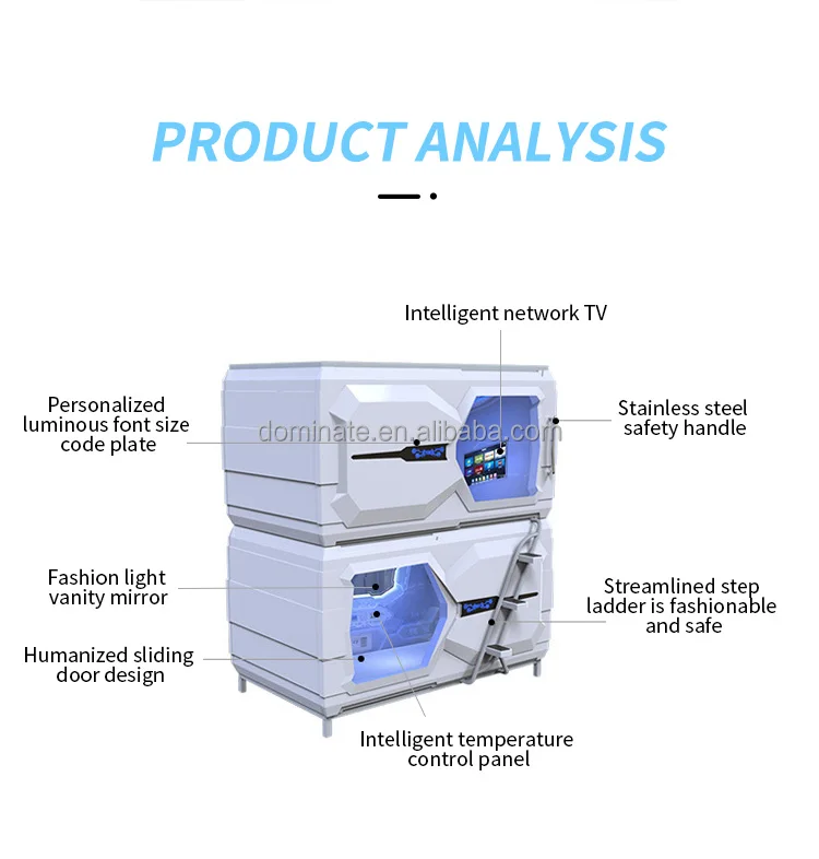 Hot Sale Double Soundproof Capsule Beds for Hotels - Modern Sleeping ...