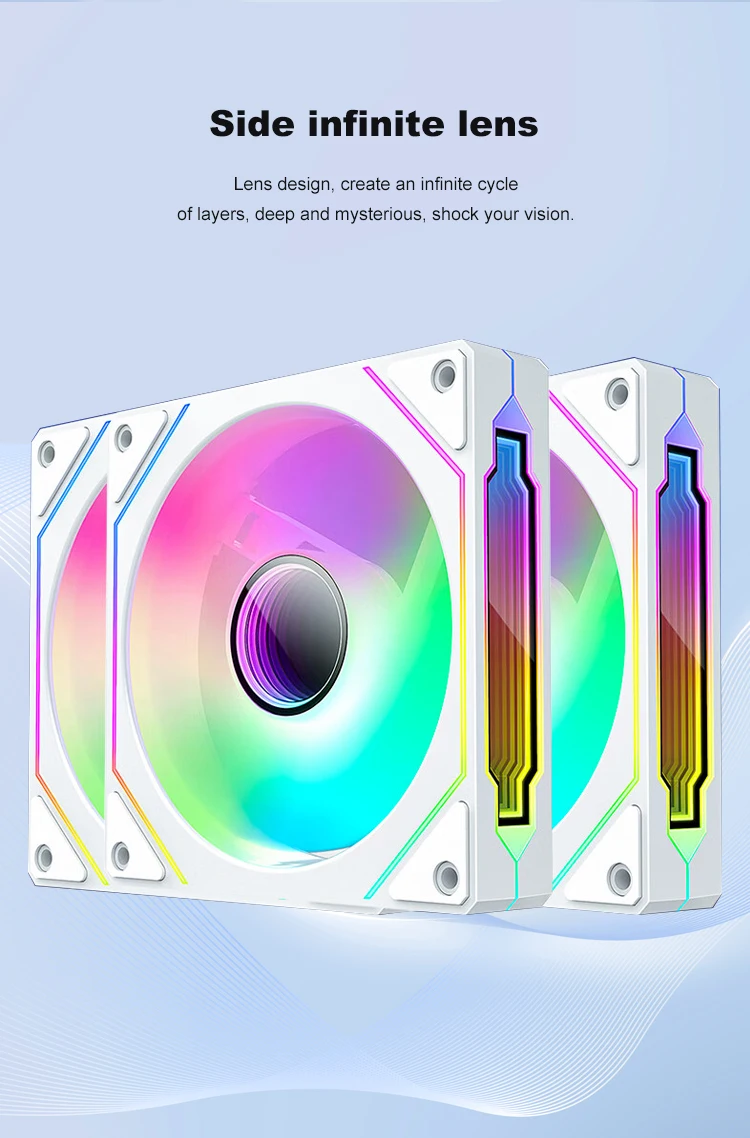 Custom Silent Led PC Case Fan ARGB 120mm RGB Fan Cooler