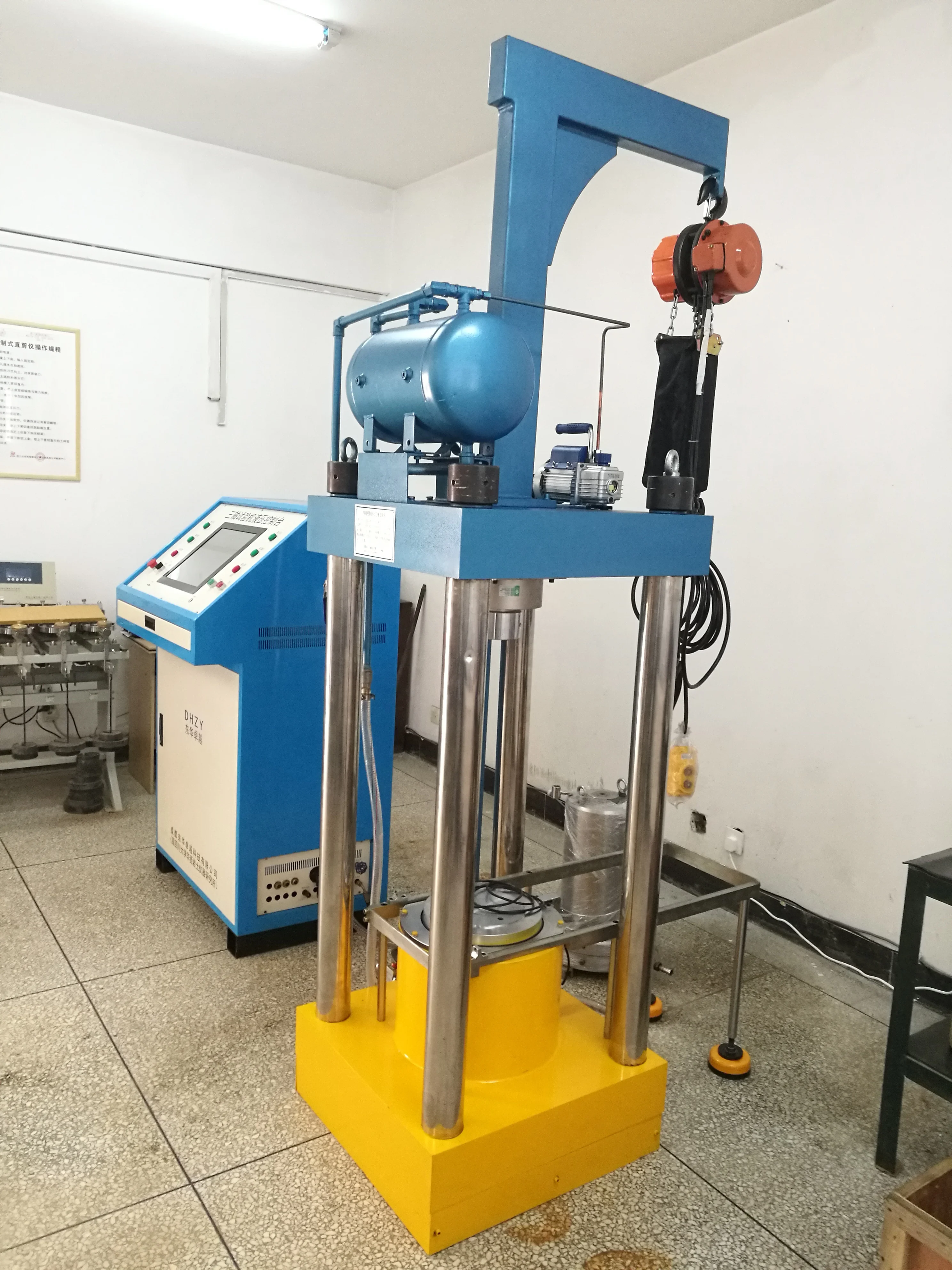 Servo-controlled Rigid Rock Triaxial Testing Machine For Rock Testing ...