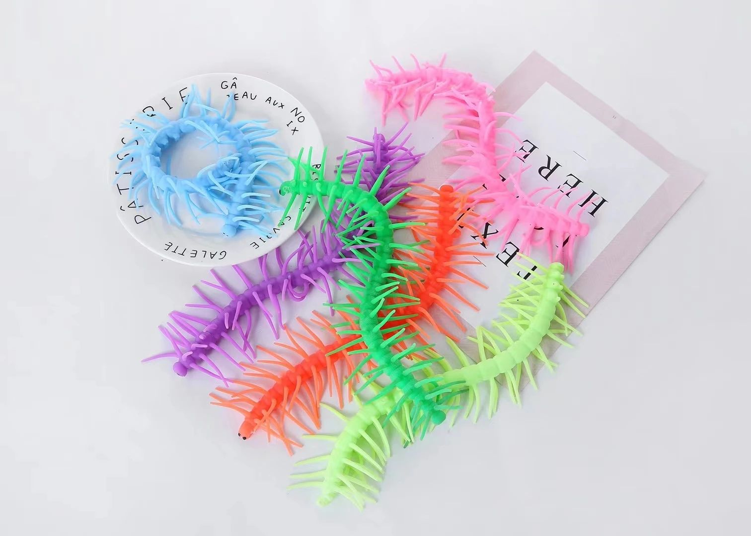 Sensory Fidget Toys Centipede Stretchy String Soft Tpr Stretch Rope ...