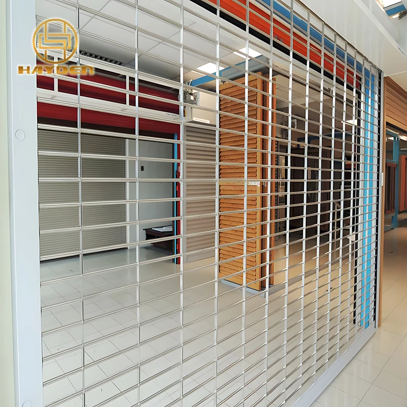 Automatic Roller Shutter Door Grill Curve Security