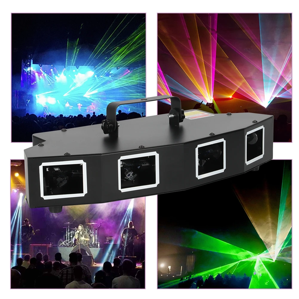 U`king RGBY Lasercube DMX512 11ch for Night Club Lighting