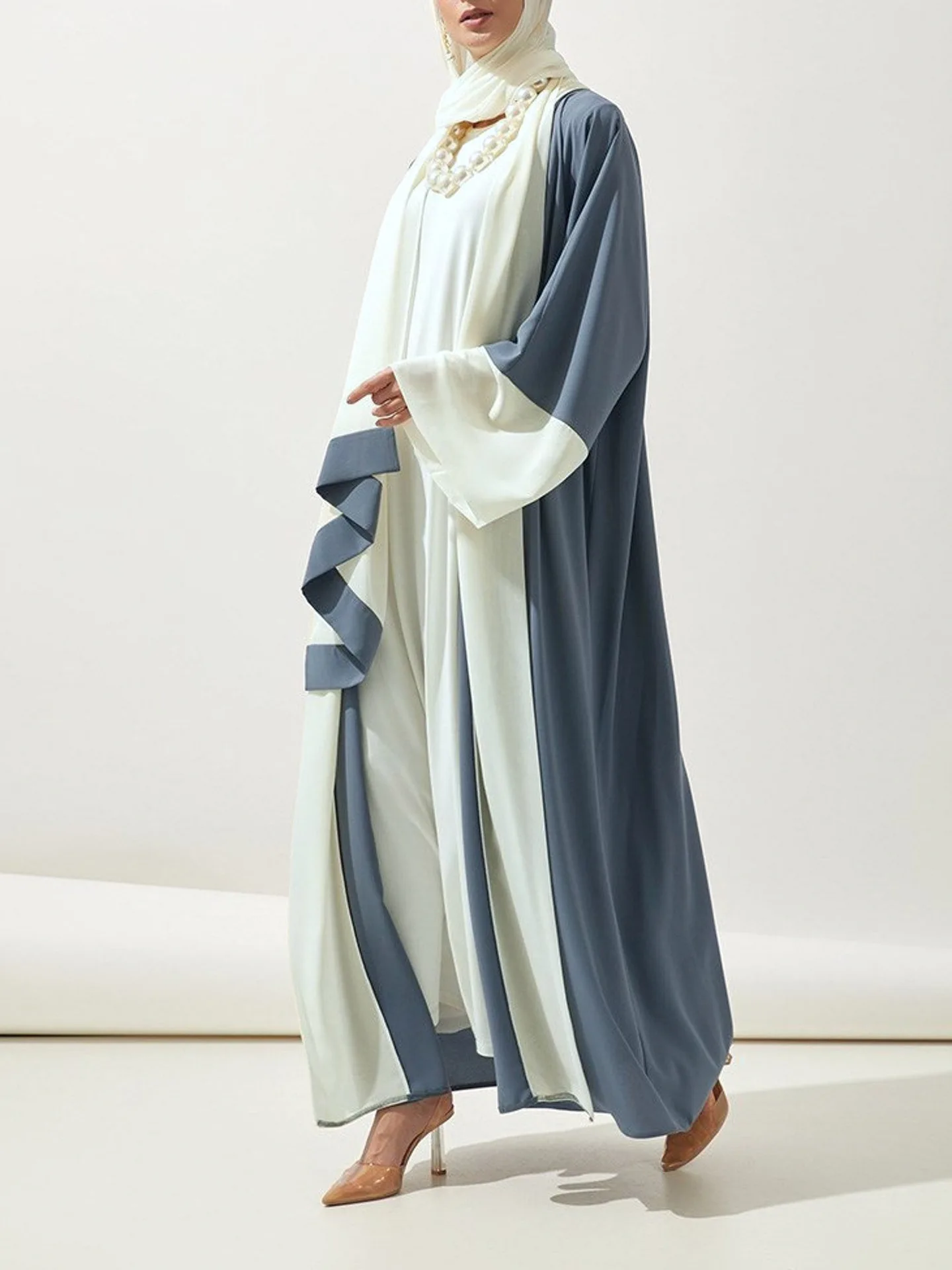 New Design Kaftan Abaya Islamic Clothing Women's Maxi Long Sleeve Plain ...