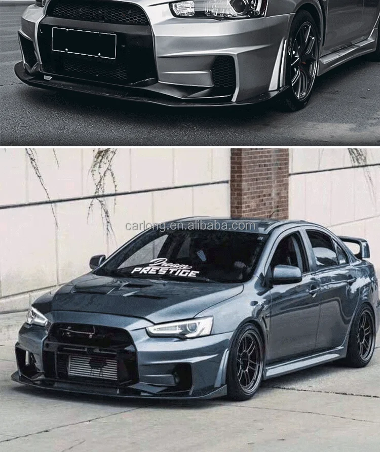 Varis Style Front Bumper Lip for Mitsubishi Lancer 2009-2015