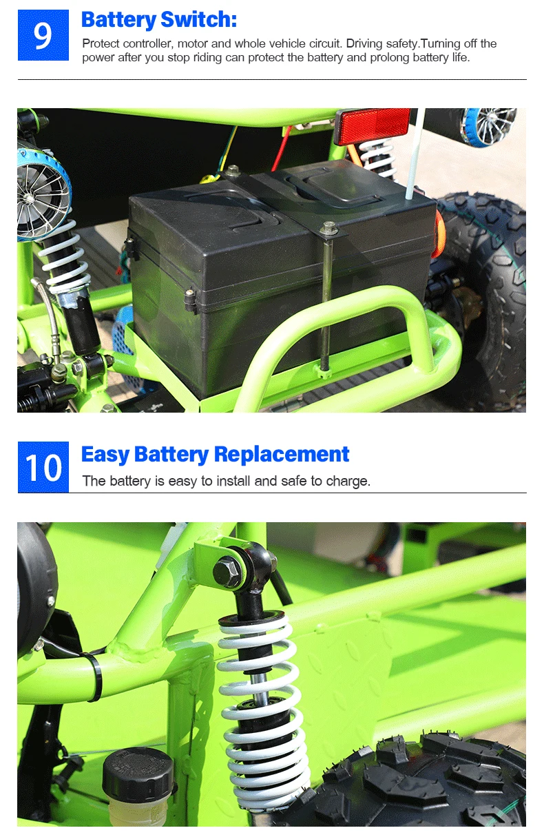 SIBO High Quality 500w 48v Mini Quad Electric UTV for Kids