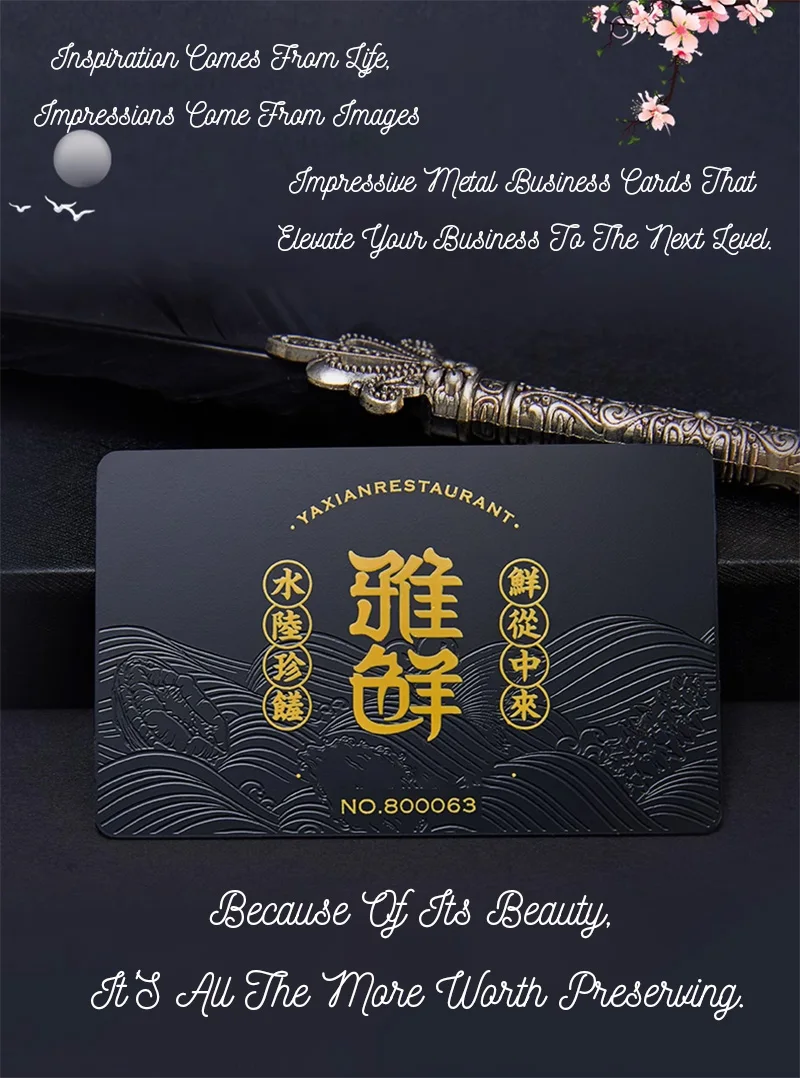 Custom Nfc Blank Metal Metallic Gold Magnetic Business Nfc Visiting ...