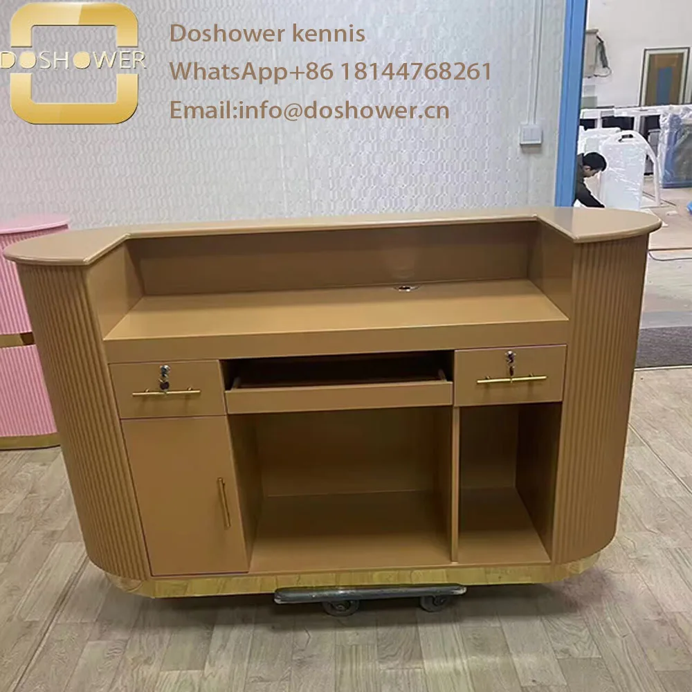 Reception Desk With Cabinet And Drawer Storage For Reception Desk ...