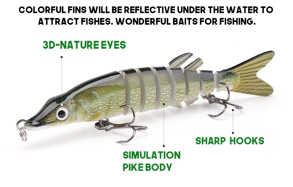 Pike Plastic Glide Bait - Realistic Fishing Lures OEM ODM