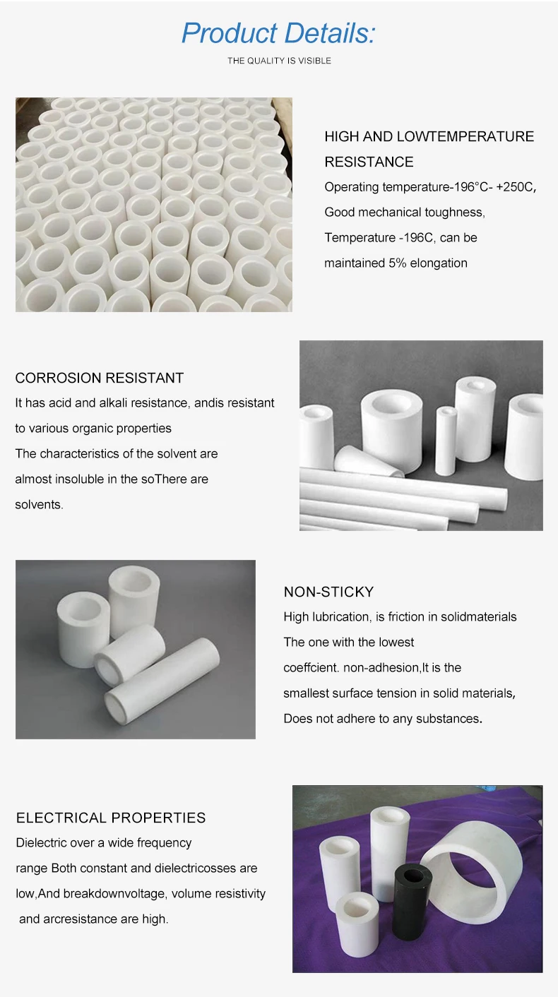 Factory Engineering Plastic Ptfe Tube High Temperature Resistance Erosion Resistance Ptfe Tubing ...