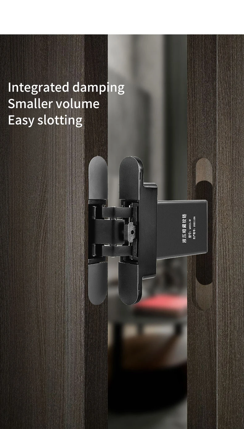 Invisible Door Hinge - Automatic Closing & Adjustable Damping
