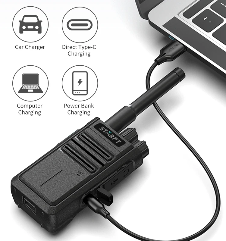 Starft Xa301 Uhf Vhf Analog Handheld Ptt 2 Way Walkie Talkie Radio ...