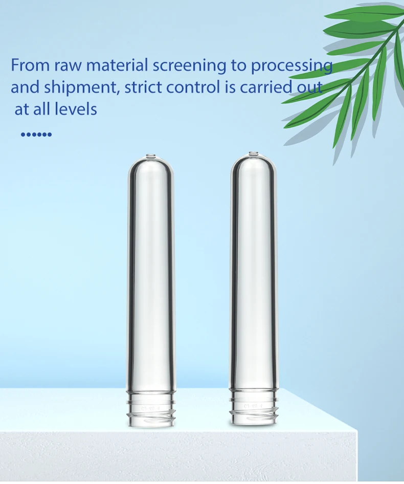 28mm 48 G Pet Preform Pcr Bottle Transparent Preform For Cosmetics ...