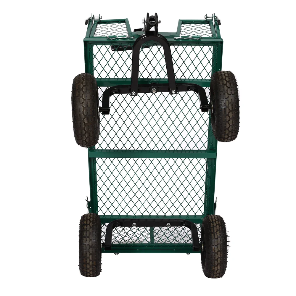 Tc1840 Wire Mesh Trolley Cart Yard Wagon Truck Aluminum Hand Trolley ...