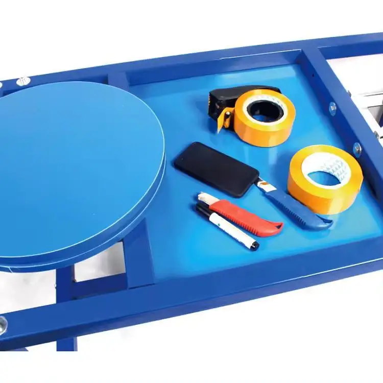 Semi-automatic Carton Pallet Wrapping Wrapper High Efficiency Stretch ...