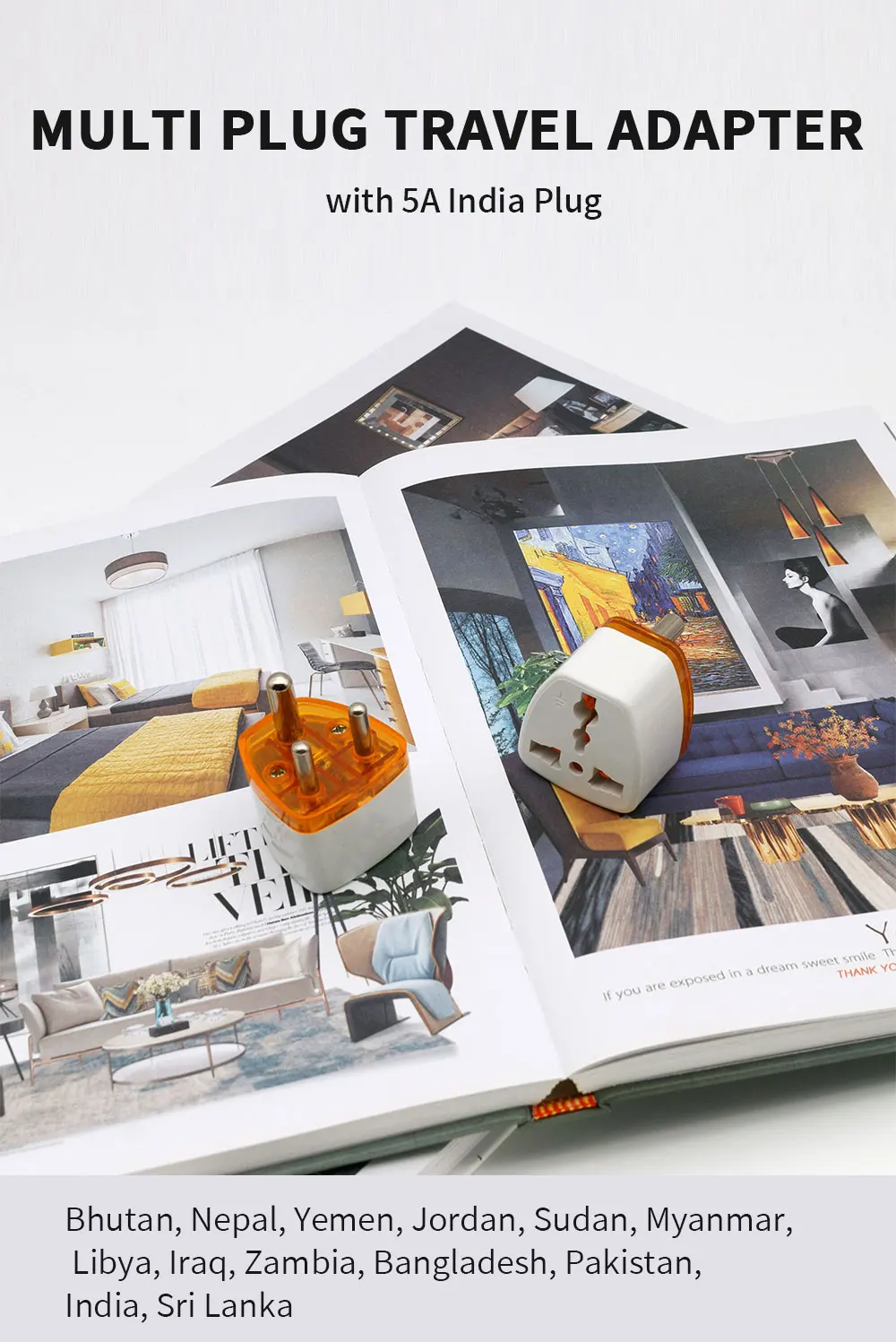 Kx708 Multi Plug Adapter With 3 Round Pin India Plug - Buy Multi Plug ...