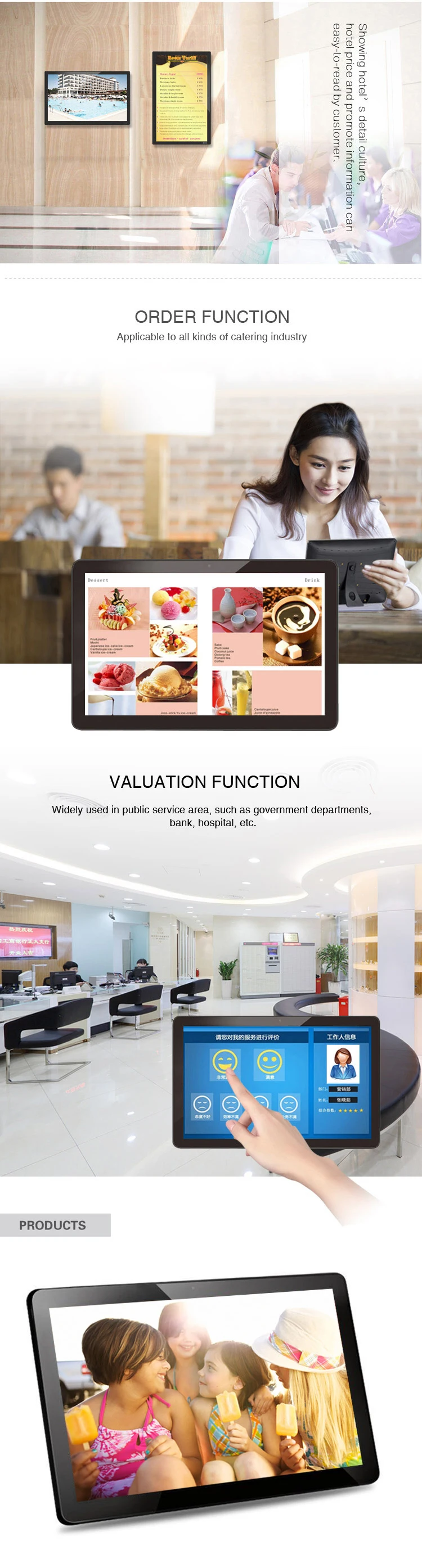 14-Inch All-in-One Android Touch Screen Tablet Wall-Mounted Digital ...