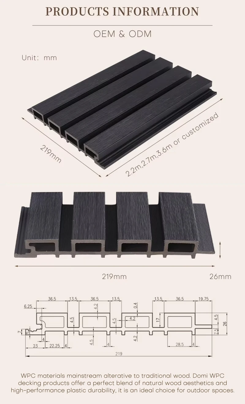Wall Cladding Exterior Composite Facade Cladding Black Outdoor Wall ...