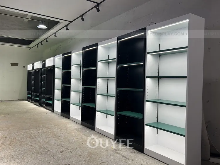 Customized Glass LED Dispensary Furniture for Smoke Shops